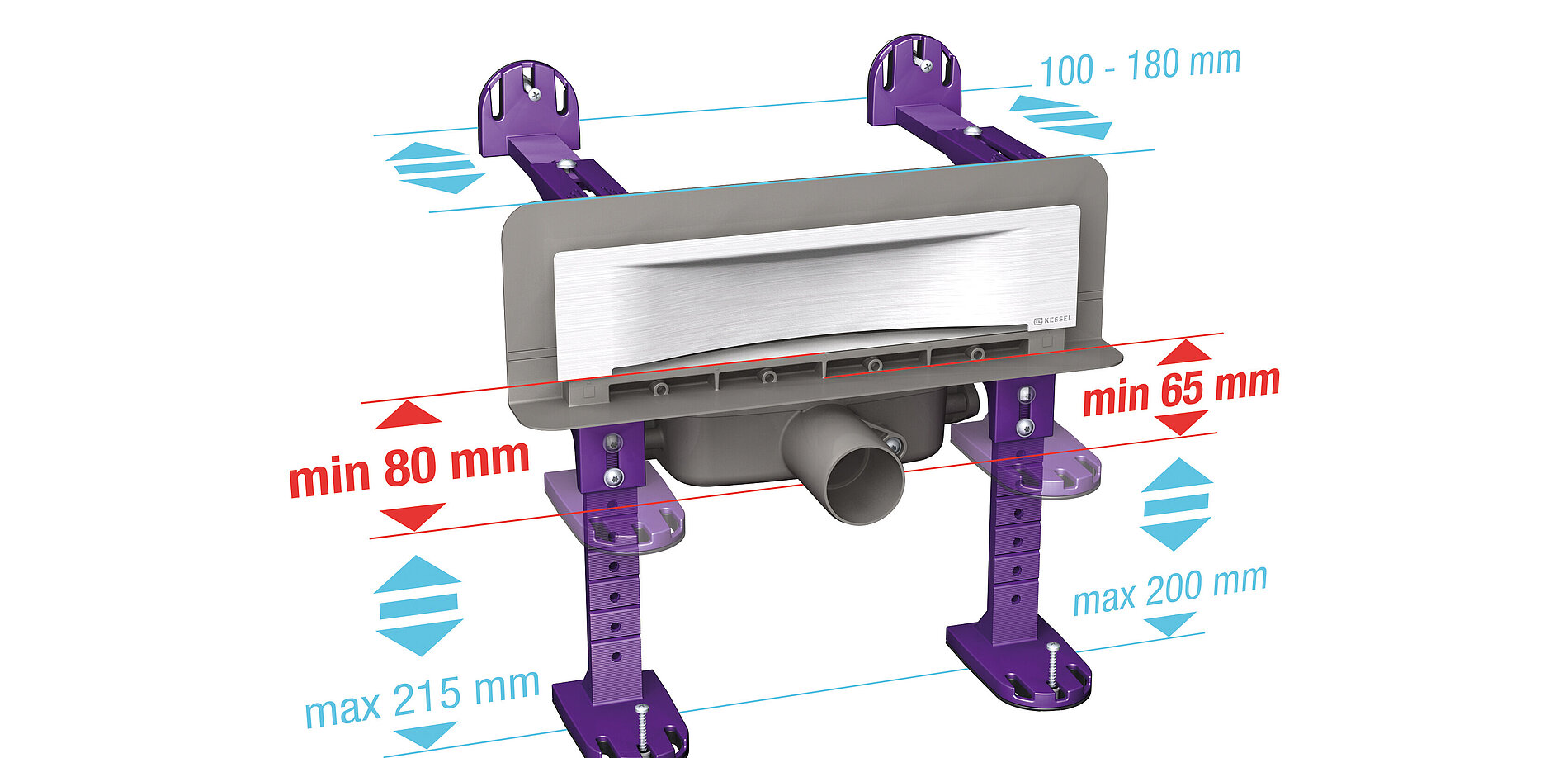 Scada wall drain - KESSEL - mastering water