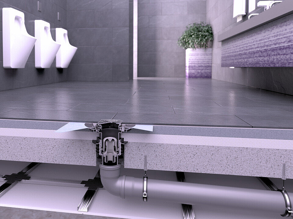 Practicus floor drain - KESSEL - mastering water