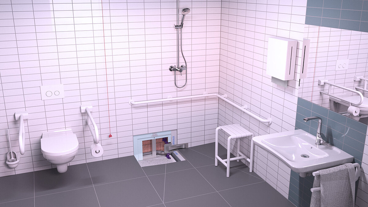 Scada wall drain - KESSEL - mastering water